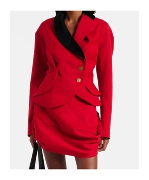 VIVIENNE WESTWOOD Asymmetrical Virgin Wool Jacket