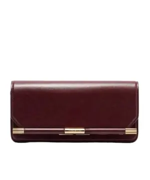 Victoria Beckham 202 Mini Leather Clutch - Brown