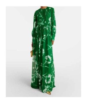 Erdem Floral Silk Voile Maxi Gown