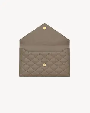 Saint Laurent Paris Pouch In Grain De Poudre Leather
