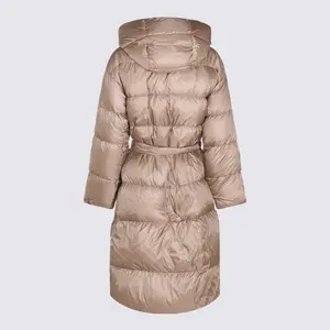 Max Mara Hooded Belted Puffer Coat