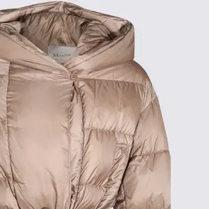 Max Mara Hooded Belted Puffer Coat