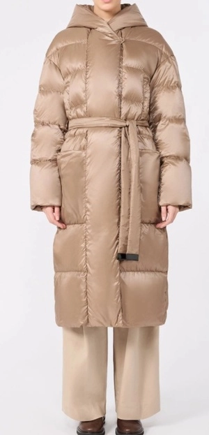 Max Mara Hooded Belted Puffer Coat