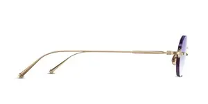 Matsuda Frameless Round Sunglasses