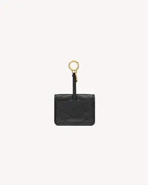 Saint Laurent Niki Charm Pouch In Vintage Leather
