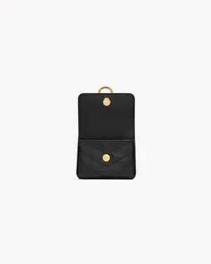 Saint Laurent Niki Charm Pouch In Vintage Leather
