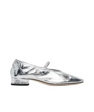 AeydĒ Square Toe Ballet Shoes - White