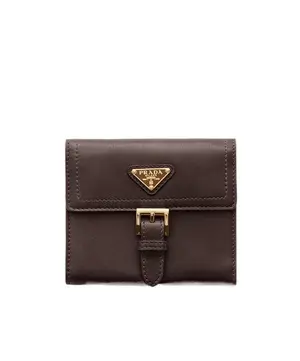 Prada Small Nappa Leather Wallet - Ochre
