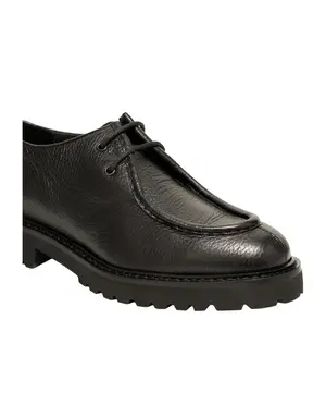 DOUCAL'S Grained Leather Derby Shoes