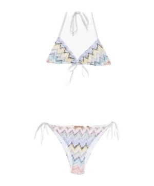 Missoni Zigzag Knit Triangle Bikini - Multi-color