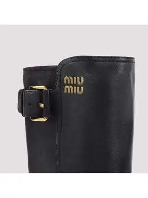 Miu Miu Knee-high Leather Boots