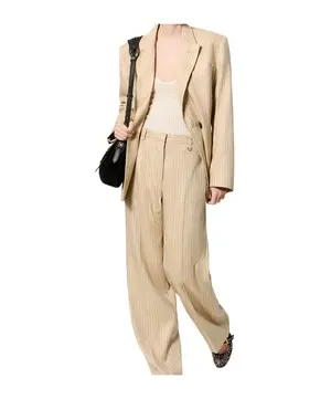Isabel Marant Étoile Ranya Double-breasted Pinstripe Blazer