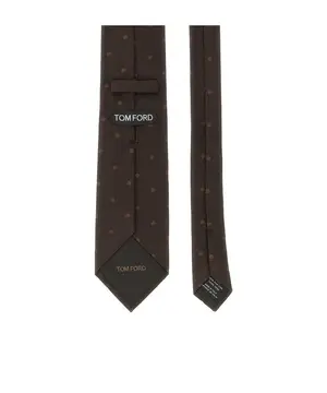 TOM FORD Polka-dot Ribbed Neck Tie