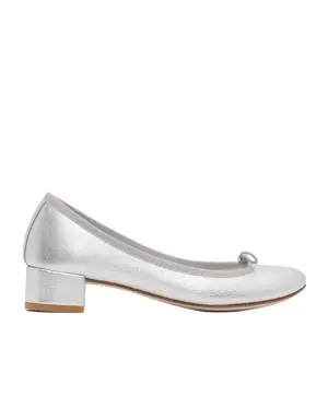 Repetto Camille Ballet Shoes - Silver