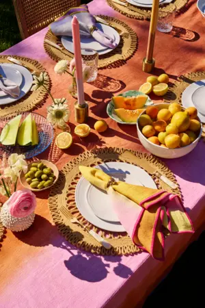 EMILY P. WHEELER Ombre Tablecloth, Dusk