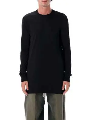 Rick Owens Rick Owens Minimalist Level Seam Cotton T-Shirt With Crew Neck Nero