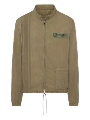 MAISON MARGIELA Speed Graphic Stand-collar Zip-front Jacket
