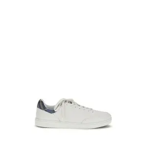 Burberry Low-top Sneakers With Checked Heel Detail