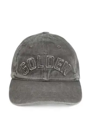GOLDEN GOOSE Washed Cotton Twill Baseball Cap - Darkkalama