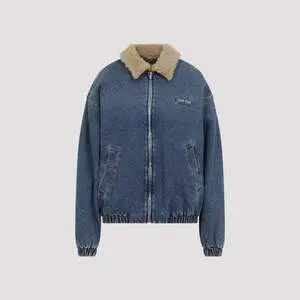 Miu Miu Cotton Bomber Blouson Jacket - Blue