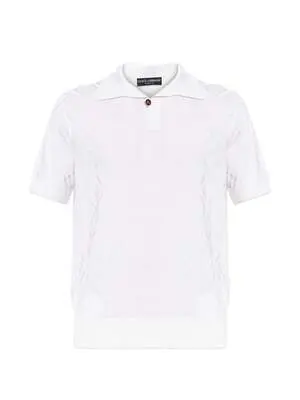 Dolce & Gabbana Short-sleeve Polo Shirt - Bianco