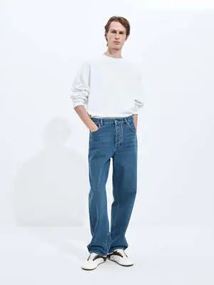Bottega Veneta Wide Leg Jeans - Blu