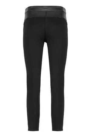 Pinko Leather And Stretch Skinny Pants