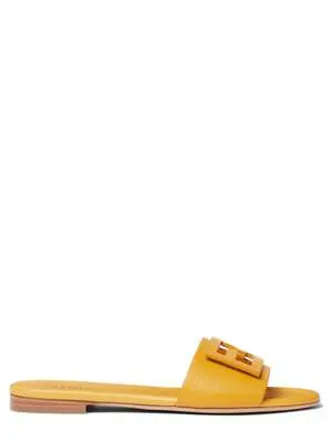 FENDI Fendi Embellished Wide-Band Slide Sandals