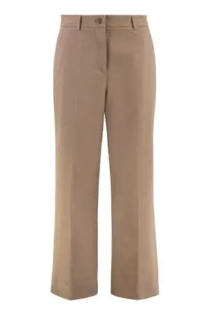 Max Mara Urial Cropped Trousers - Brown