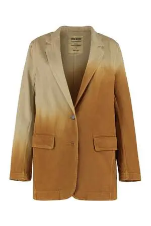 UMA WANG Single-breasted Degrade-effect Blazer - Beige