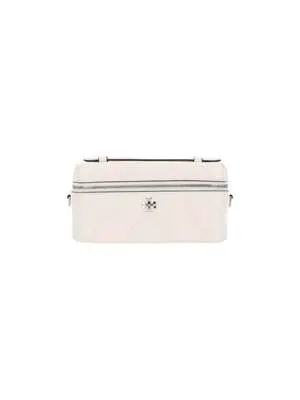 Tory Burch Crystal & Mother-of-pearl Mini Leather Shoulder Bag
