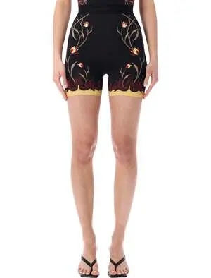 MARINE SERRE Mini Shorts - Black