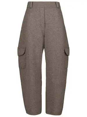 LISA YANG Cashmere Cargo Mini Skirt With Belt Loops