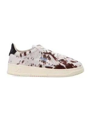 AUTRY Drip Detail Pony Cow Leather Sneakers - Drip Brown