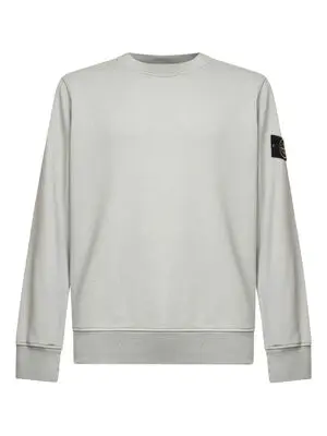 Stone Island Ribbed T-shirt With Lunette Neckline Detail - Verde