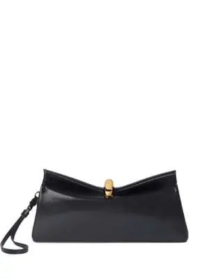 Jacquemus Valérie Leather Mini Clutch Handbag - Black