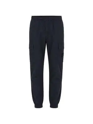 Stone Island STONE ISLAND Logo Patch Cargo Pants Navyblue