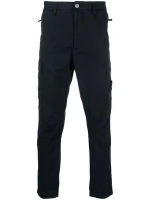 Stone Island Logo-patch Trousers - Navyblue