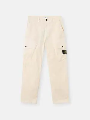Stone Island Garment-dyed Cargo Pants - Ivory