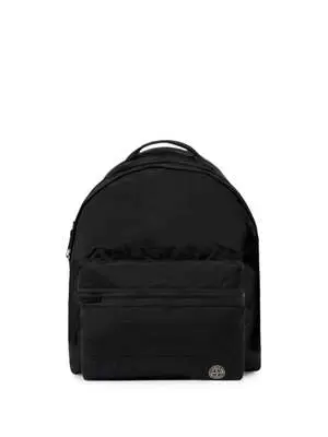Stone Island Logo-patch Zip-around Backpack - Black