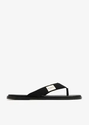 Givenchy Padded Flip Flops - Black