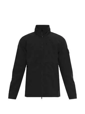 Stone Island Hooded Zip-up Jacket - Black
