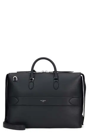 Dolce & Gabbana Pebbled Leather Briefcase Bag - Nero
