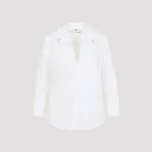 Elisabetta Franchi Cotton Poplin Shirt For - White
