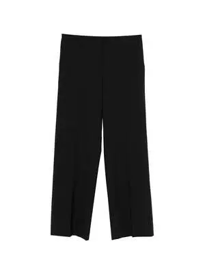 PT TORINO Soft Wool-blend Trousers With Zip And Hook Closure - Nero