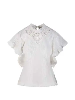 Farm Rio Chic Cotton Shirt For - White
