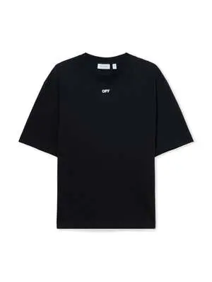 Off-White Rubbed Paint Arrows Skate Tee - Black