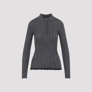 Prada Wool Polo Shirt - Brown