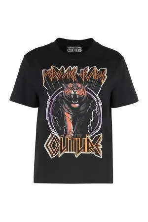 Versace Graphic Print Cotton T-shirt