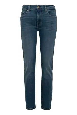 7 For All Mankind Relaxed Skinny Slim Jeans With Mid-rise